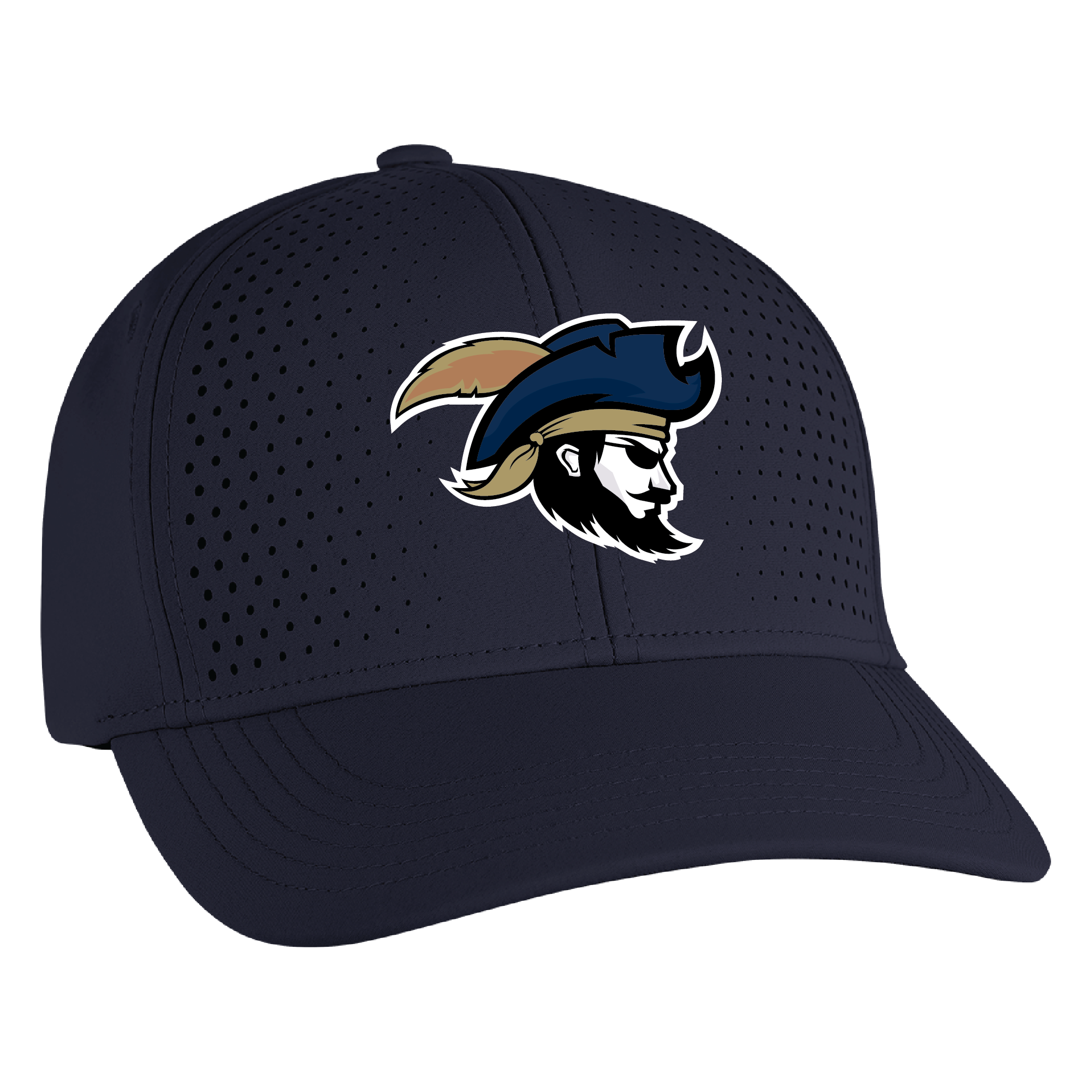 Airflow Laser Front Panel Structured Classic Fit Cap | Navy ...